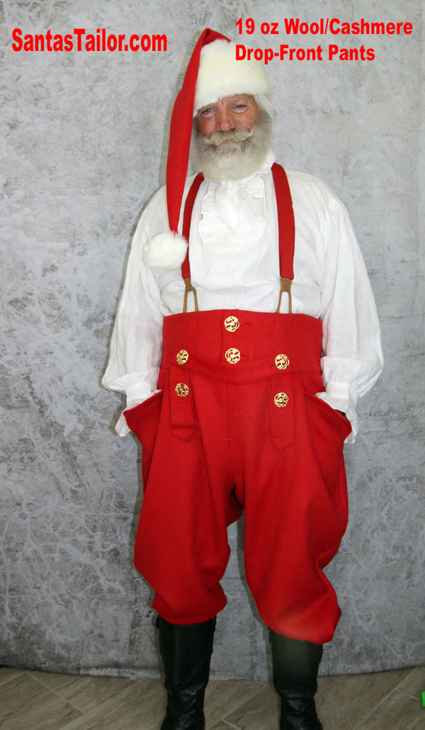 Professional Santa Claus Drop-Front Pants - Bespoke – Santa's Tailor